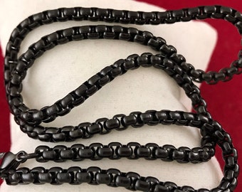Black Link Chain - Etsy