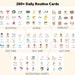 200 Daily Routine Cards, Kids Daily Rhythm Cards, Toddler Routine Cards ...