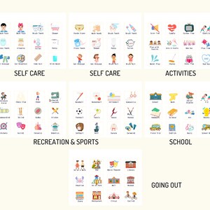 Daily Visual Routine Chart With Cards, Editable Kids Daily Rhythm Cards ...