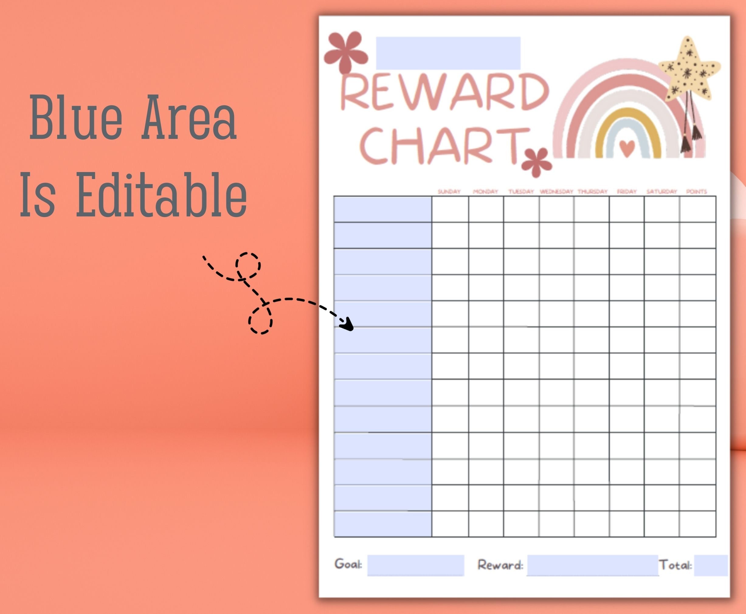 Daily Routine Charts, Girl Responsibility Chart, Behavior Chart, Daily ...