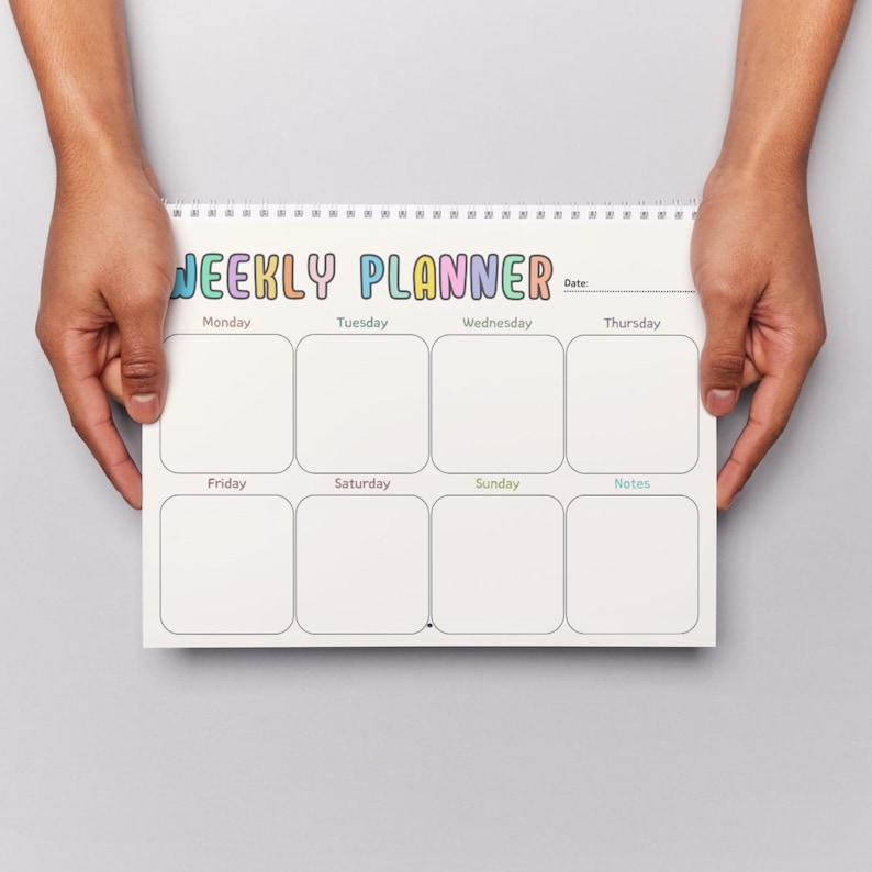 Editable Weekly Planner | Printable, Digital | Weekly Planner PDF ...
