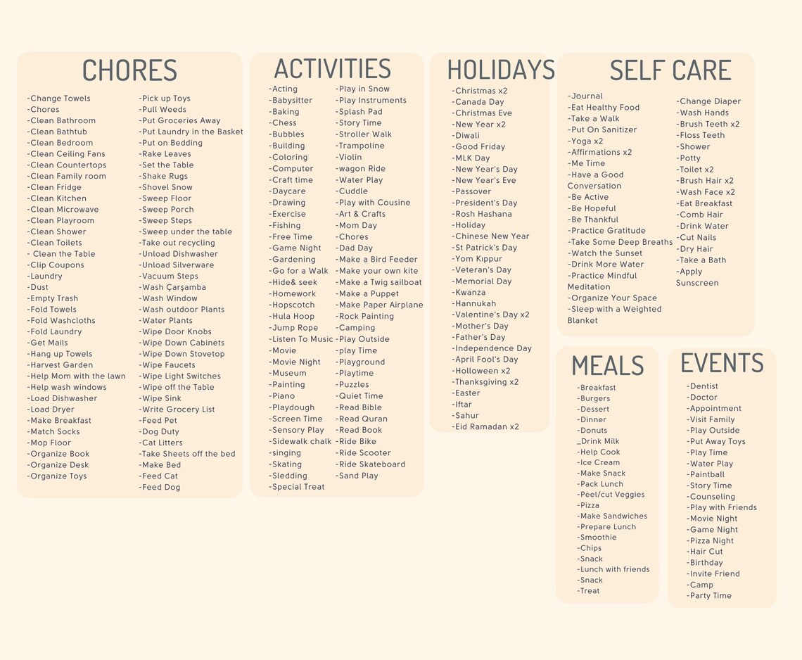 Daily Routine Cards, Visual Schedule, Printable Daily Routine Charts ...