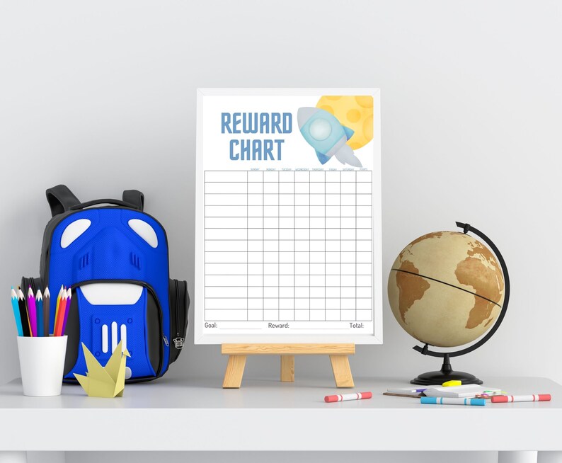 Kids Daily School Checklist, Schedule Printable, Editable Chore Chart ...