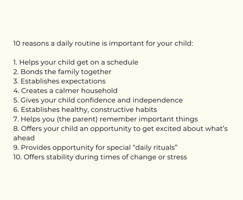 Kids Daily Routine Cards & Charts, Toddler Routine Checklist, Kids ...