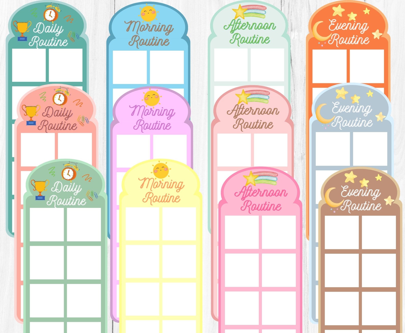 Daily Routine Cards, Visual Schedule, Printable Daily Routine Charts ...