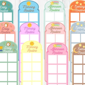 Daily Routine Cards, Visual Schedule, Printable Daily Routine Charts ...