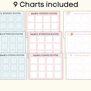 Daily Visual Routine Chart With Cards, Editable Kids Daily Rhythm Cards ...