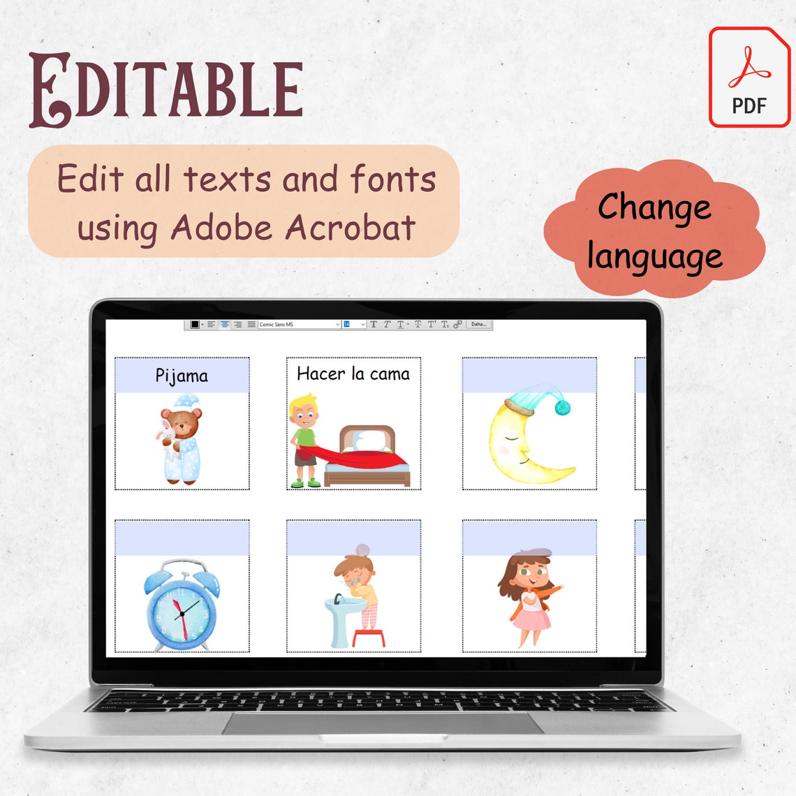 Printable Daily Routine Cards, Kids Activity, Recreation, Sports Cards ...