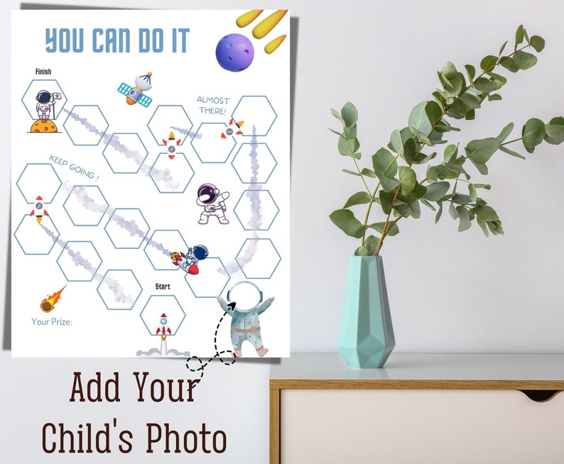 Space Reward Chart: Kids Chore Chart, Rocket Theme (printable PDF) - Etsy