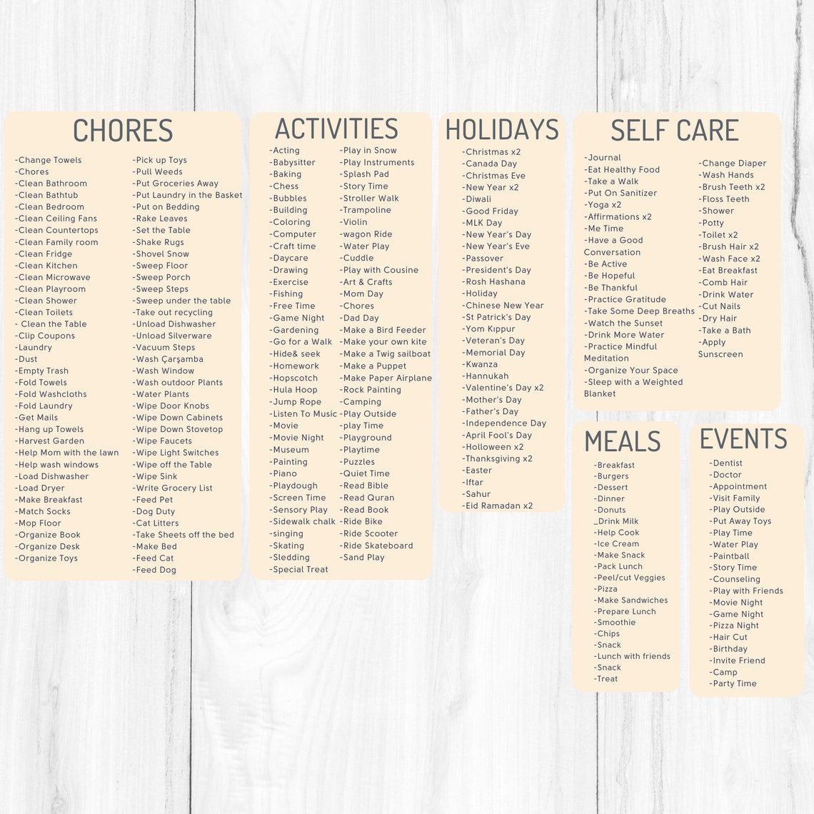 Daily Routine Cards, Visual Schedule, Printable Daily Routine Charts ...