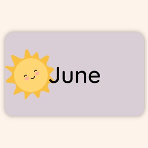 Months of the Year Flash Cards: Montessori Educational Print (digital ...