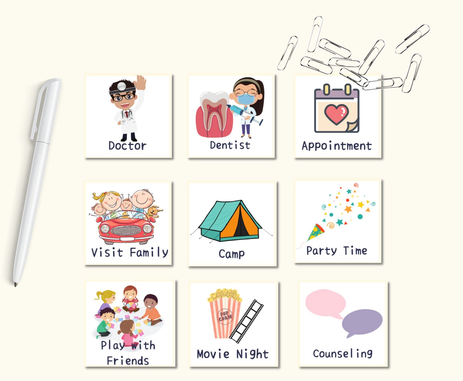 200 Daily Routine Cards Kids Daily Rhythm Cards Toddler - Etsy