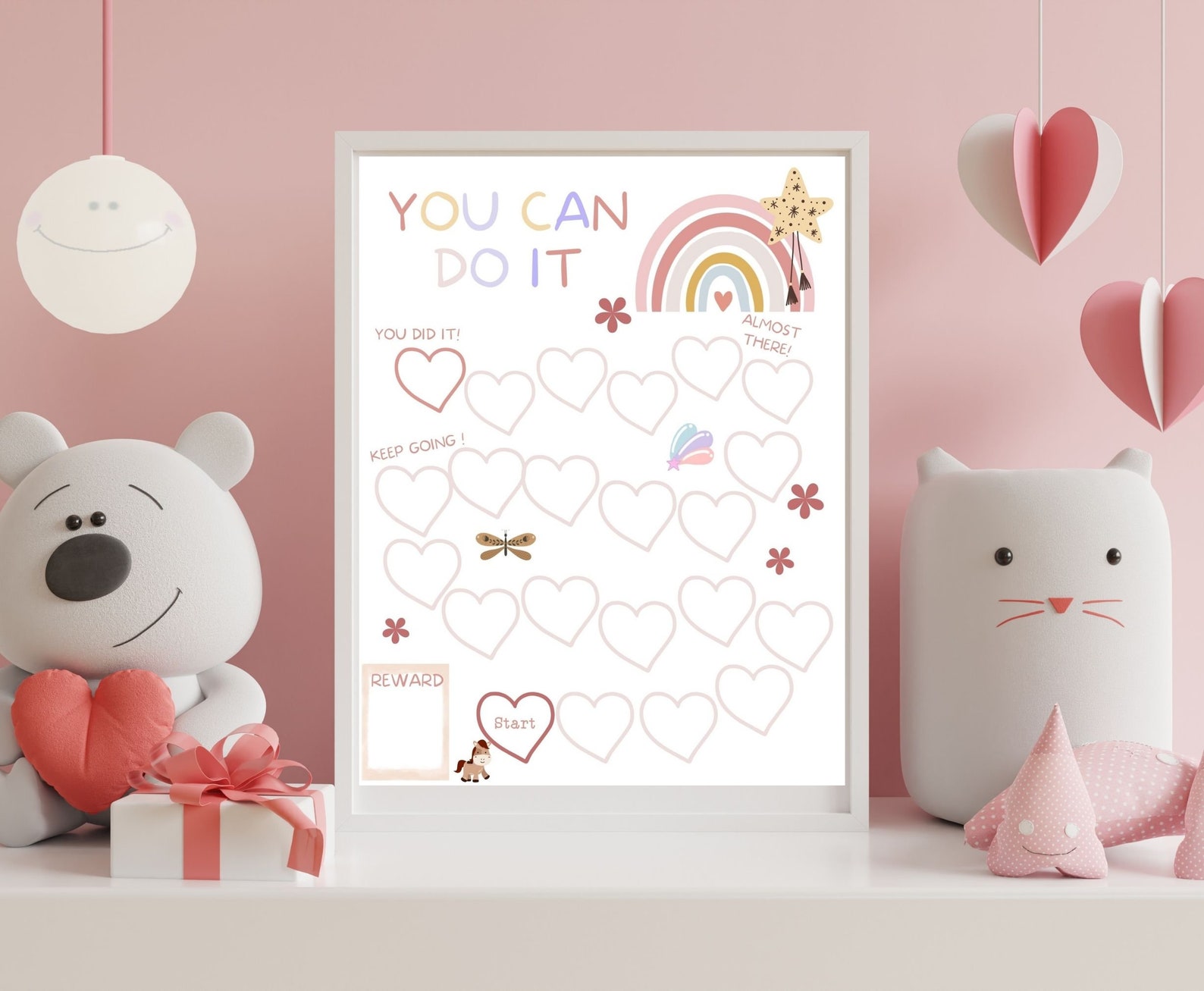 Rainbow Reward Chart Printable Rainbow Behavior Chart Daily Chore Chart ...