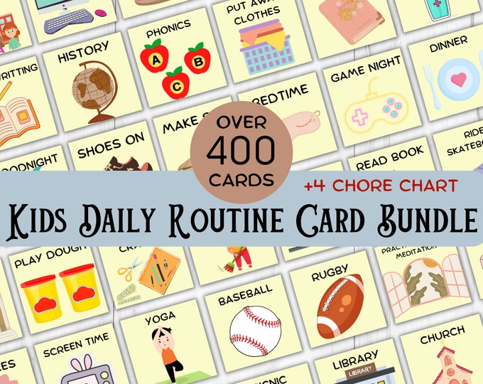 Editable Daily Routine Cards | Toddler Preschool Routine Chart | Daily ...
