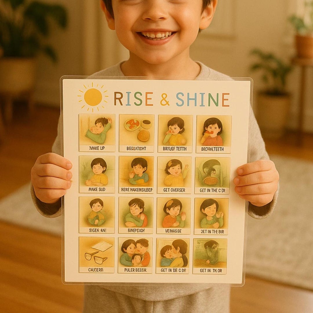 Daily Routine Cards, Toddler Editable Routine Chart, Daily Rhythm ...