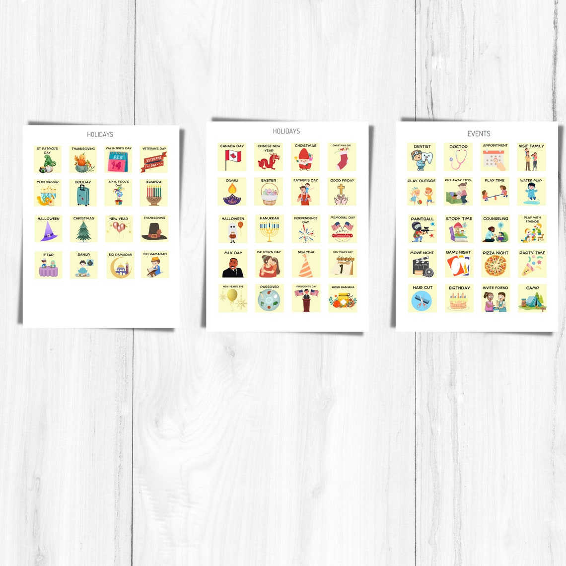 Daily Routine Cards, Visual Schedule, Printable Daily Routine Charts ...