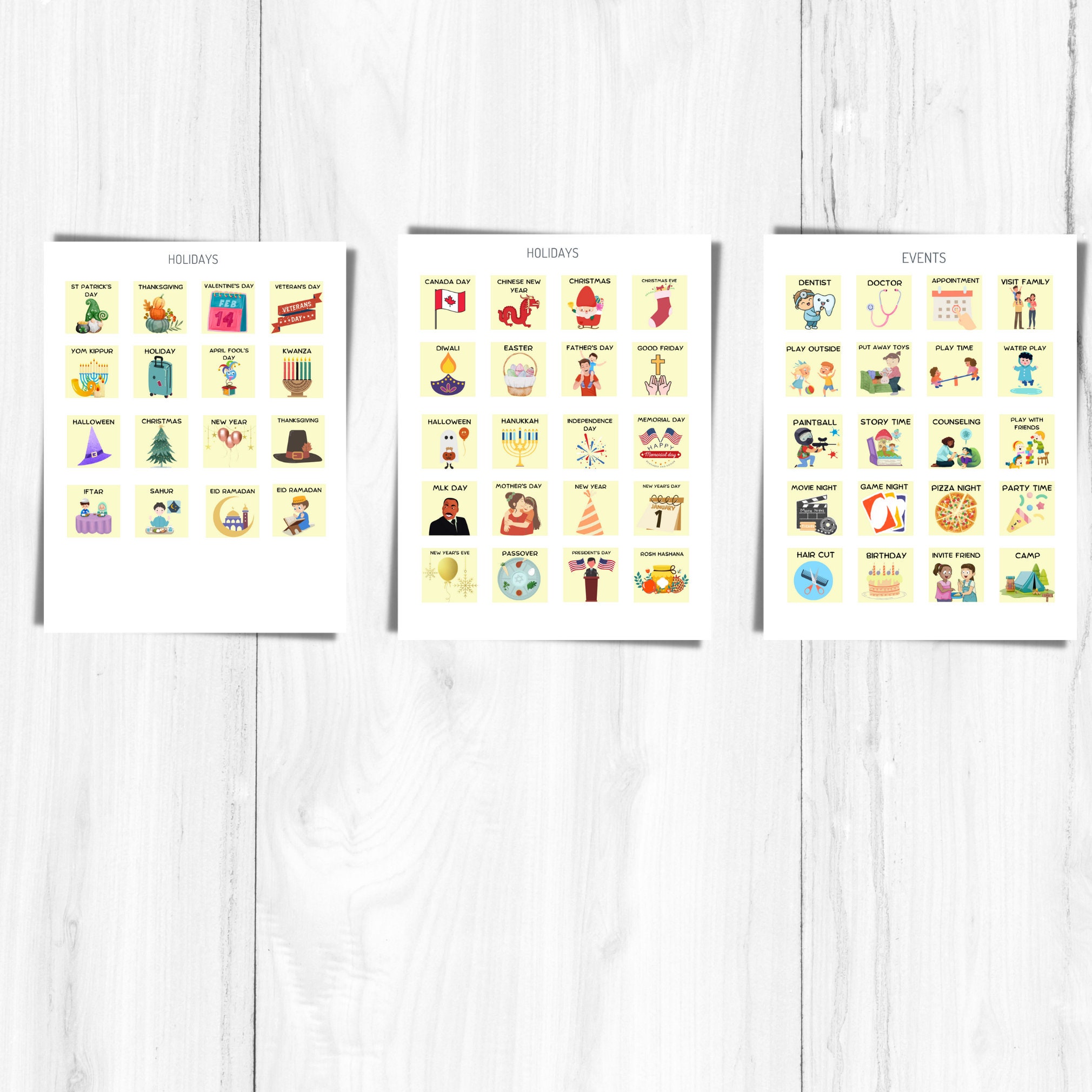 Daily Routine Cards, Visual Schedule, Printable Daily Routine Charts ...