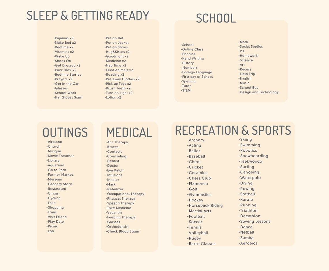 Daily Routine Cards, Visual Schedule, Printable Daily Routine Charts ...