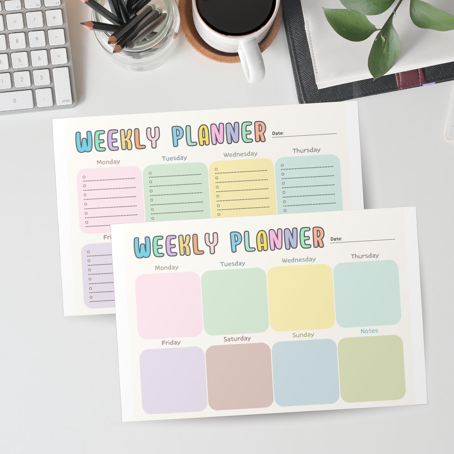 Editable Weekly Planner | Printable, Digital | Weekly Planner PDF ...