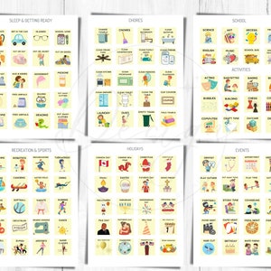 Daily Routine Cards, Visual Schedule, Printable Daily Routine Charts ...