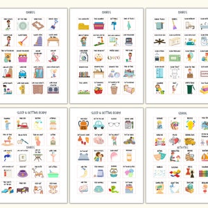 Routine Cards, Visual Schedule, Toddler Routine Cards, School and Chore ...
