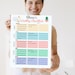 Editable Weekly Checklist, Weekly Planner for Kids, Student Calendar ...