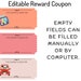Printable Kids Reward Coupons, Editable Reward Coupons, Pre-filled ...