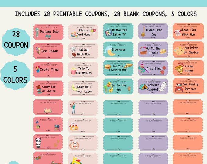 Printable Reward Cards, You Were Caught Cards, Good Behavior Coupons ...