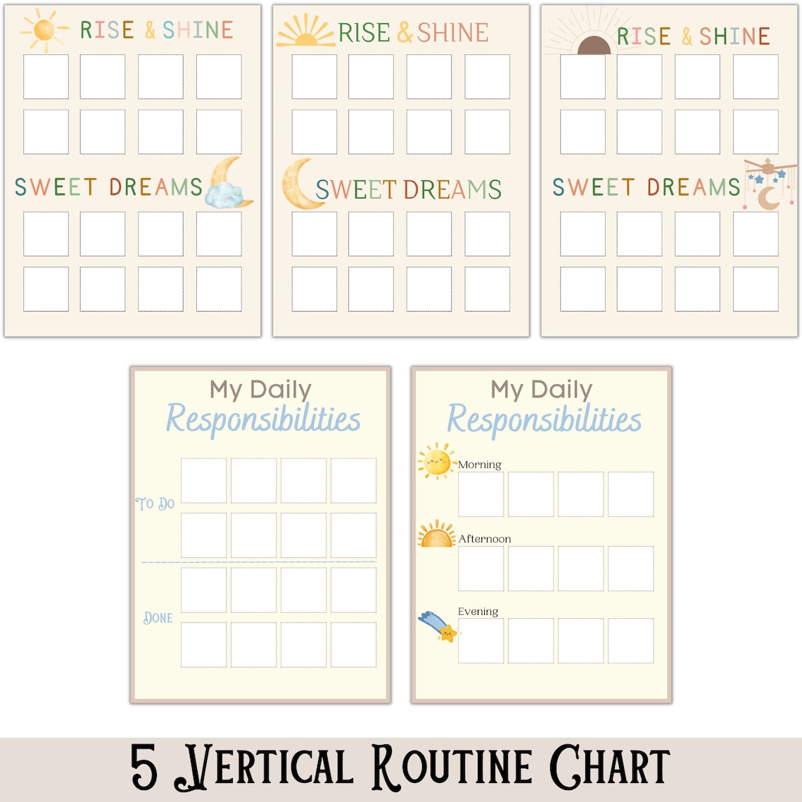 Printable Routine Cards, Visual Schedule, Toddler Daily Routine Chart ...
