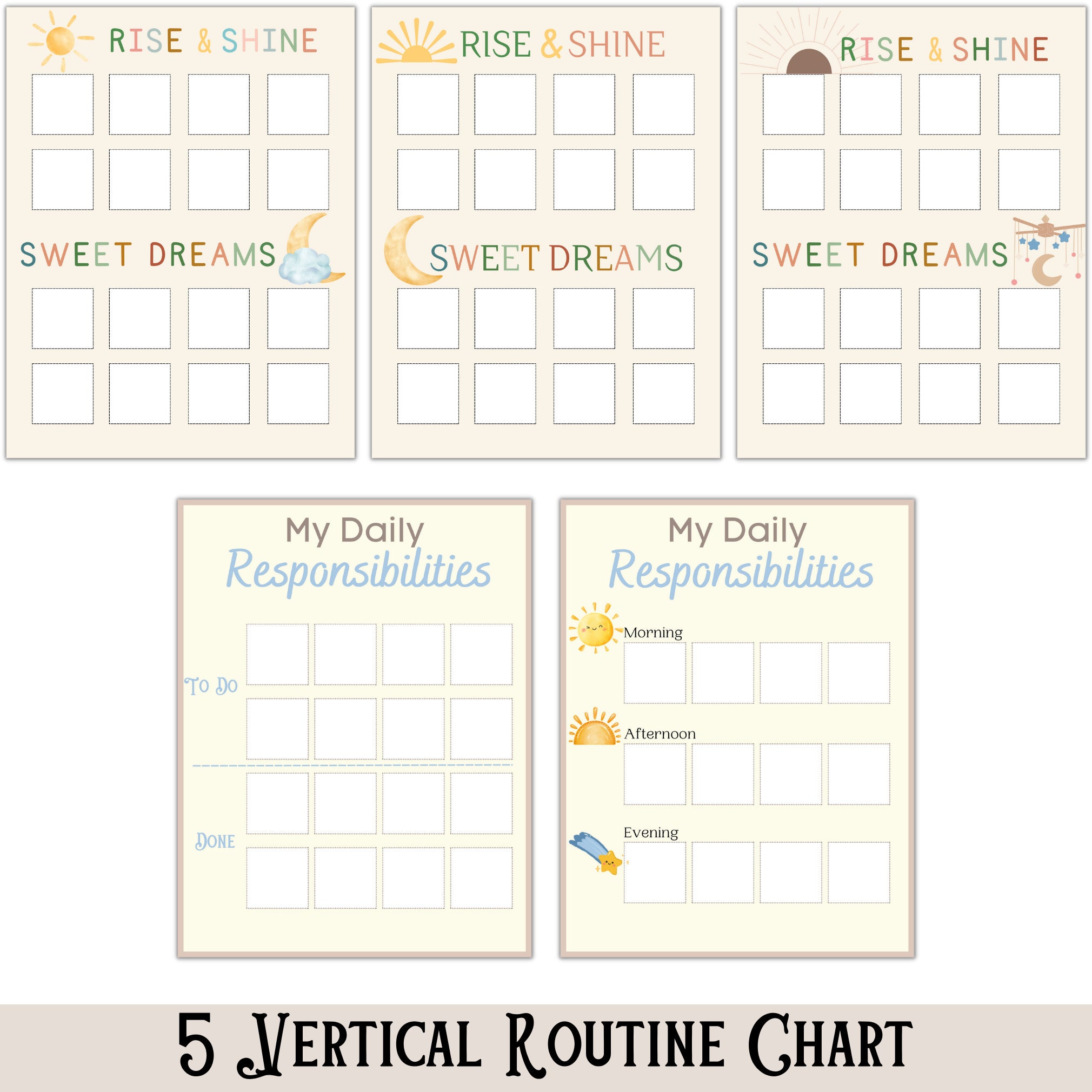 Printable Routine Cards, Visual Schedule, Toddler Daily Routine Chart ...