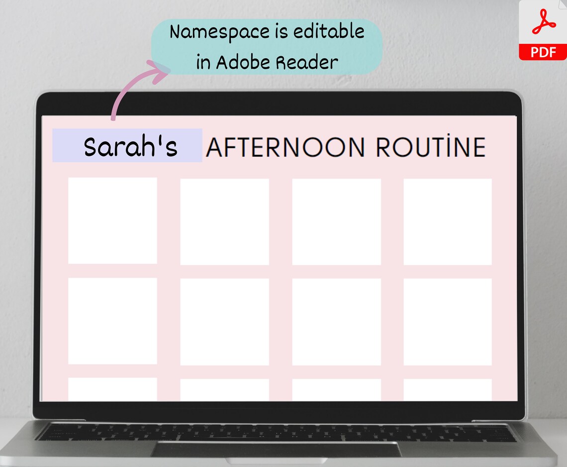 Daily Visual Routine Chart With Cards, Editable Kids Daily Rhythm Cards ...