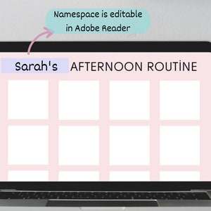 Daily Visual Routine Chart With Cards, Editable Kids Daily Rhythm Cards ...