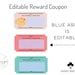 Printable Kids Reward Coupons, Editable Reward Coupons, Pre-filled ...