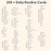 200 Daily Routine Cards, Editable Kids Daily Rhythm Cards, Toddler ...
