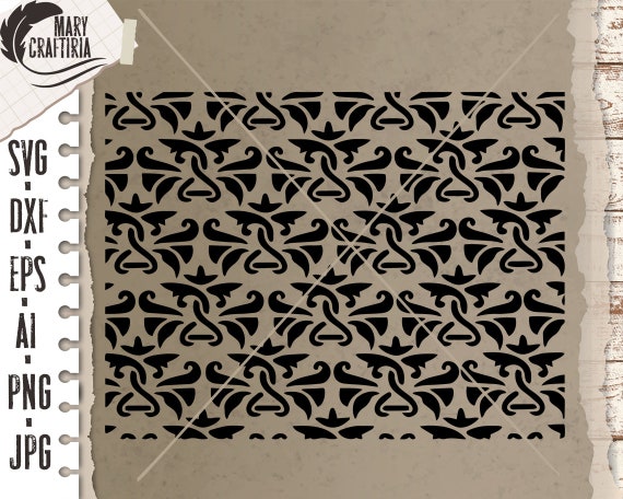 Stencil Background Svg Dxf Eps Png Ai Cutt Files Svg - Etsy