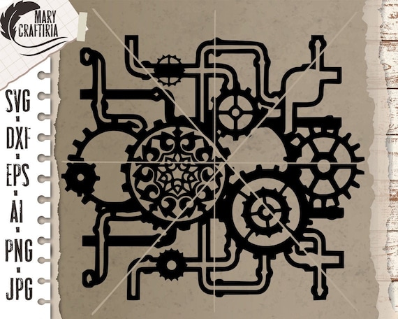 Steam Pipes Clipart Svg Water Pipe Svg Background Svg Dxf - Etsy