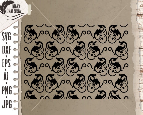 Stencil Background Svg Cut Files Dxf Eps Png Files for - Etsy