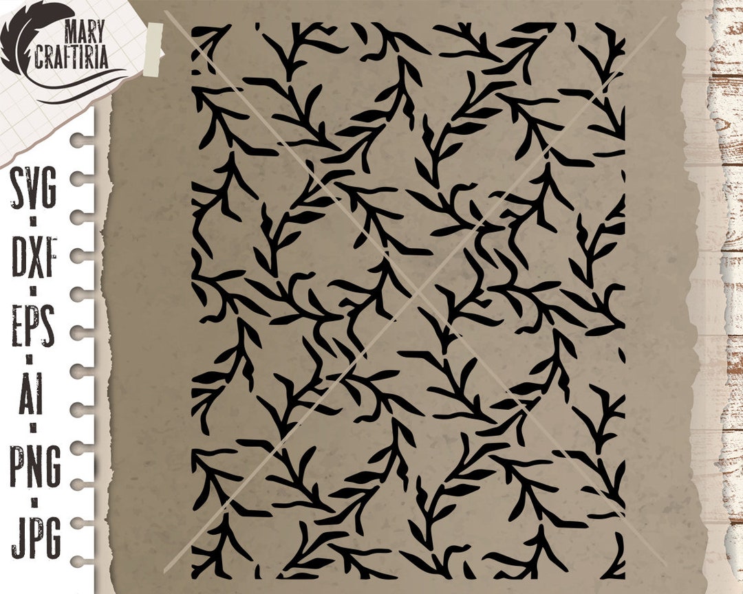 Stencil Background Svg, Dxf, Eps, Png, Digital Files Instant Download ...