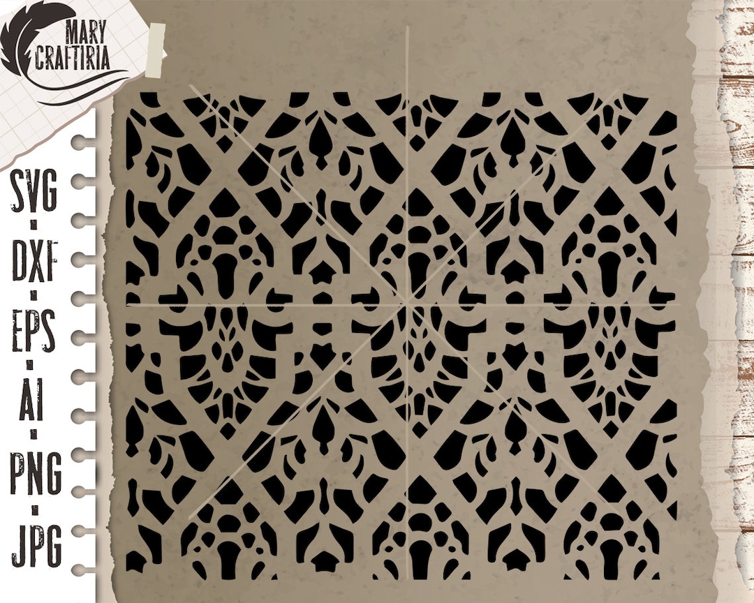 Stencil Background, Stencil Cutting Files SVG, DXF, EPS, Laser Files ...