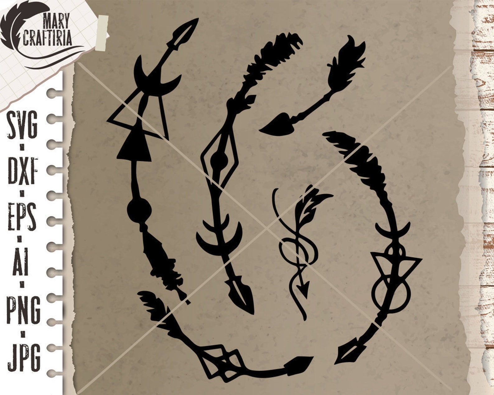 Steampunk arrow svg cut files svg dxf eps Files for | Etsy