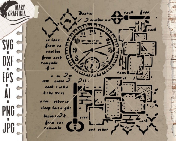 Stencil Steampunk Svg Stencil Clock Svg Stencil Keys Svg - Etsy