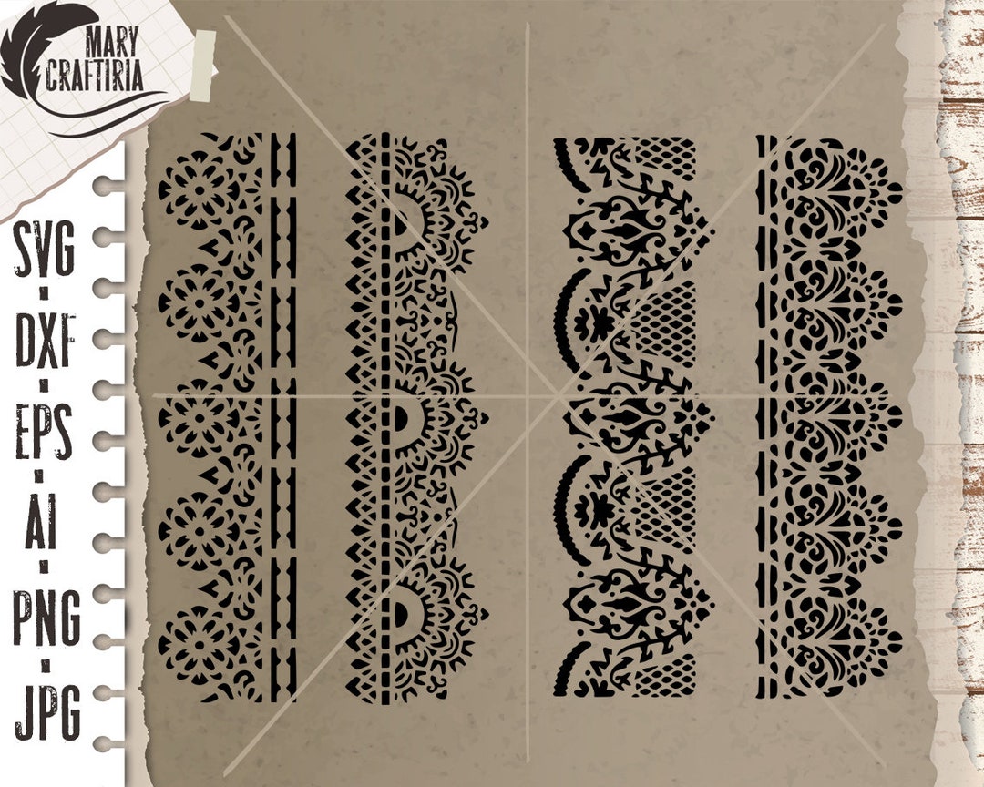 Stencils Border Svg, Dxf, Stencils Background Svg, Stencil Dxf, Files ...