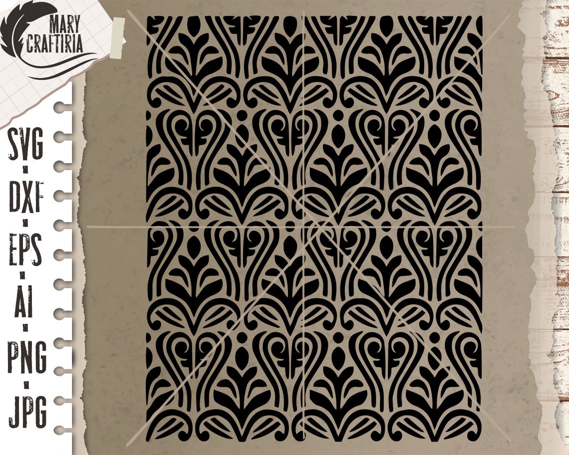 Stencils Background Svg Dxf Eps Ai Files for Cricut - Etsy