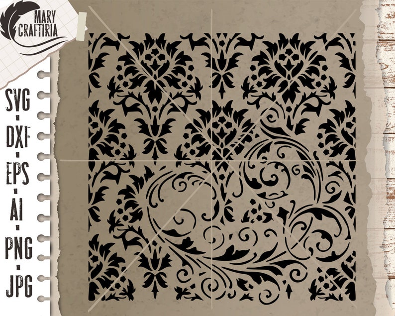 Stencil Background Svg Stencils Background Svg Stencil Dxf - Etsy