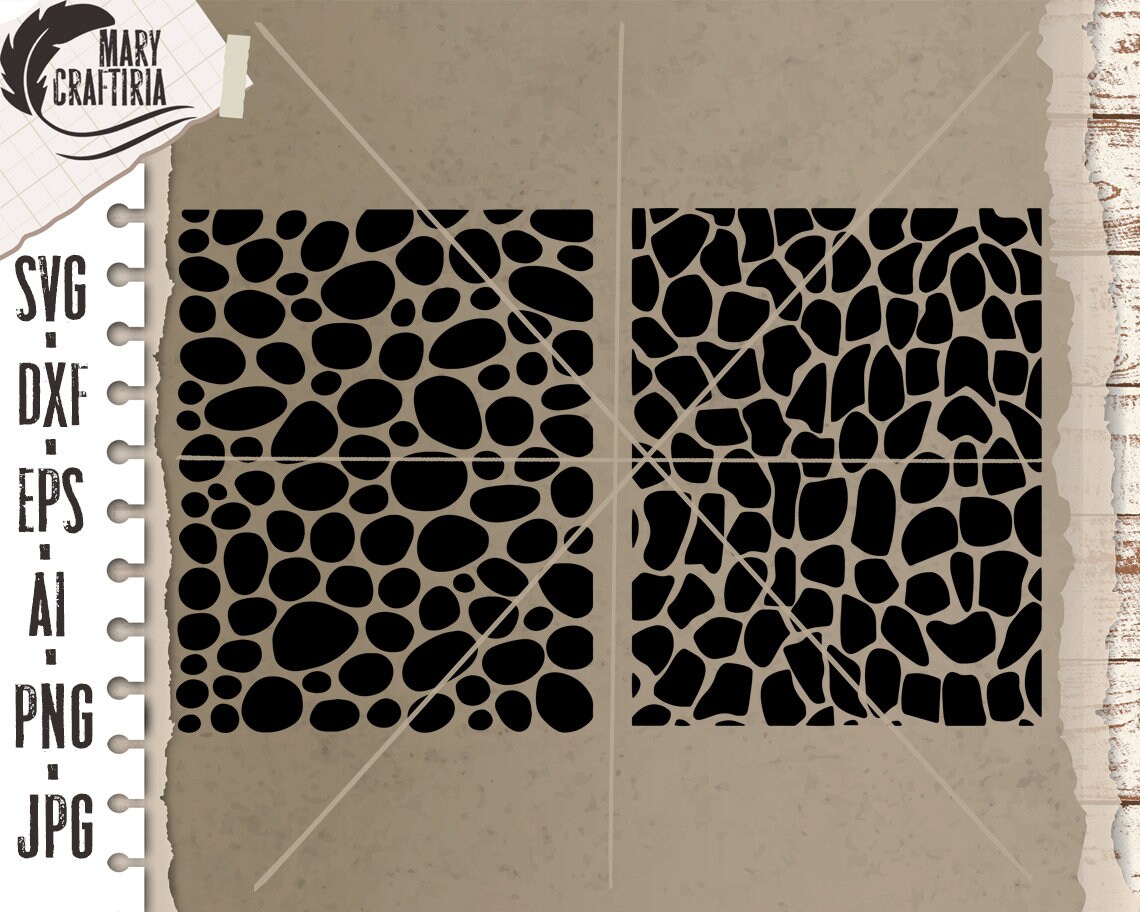 Schablonen Stein Svg, Dxf, Schablonen Wand Svg, Schablone Dxf, Eps, ai ...