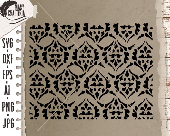 Stencil Background Svg Dxf Eps Png Ai Cutt Files Svg - Etsy
