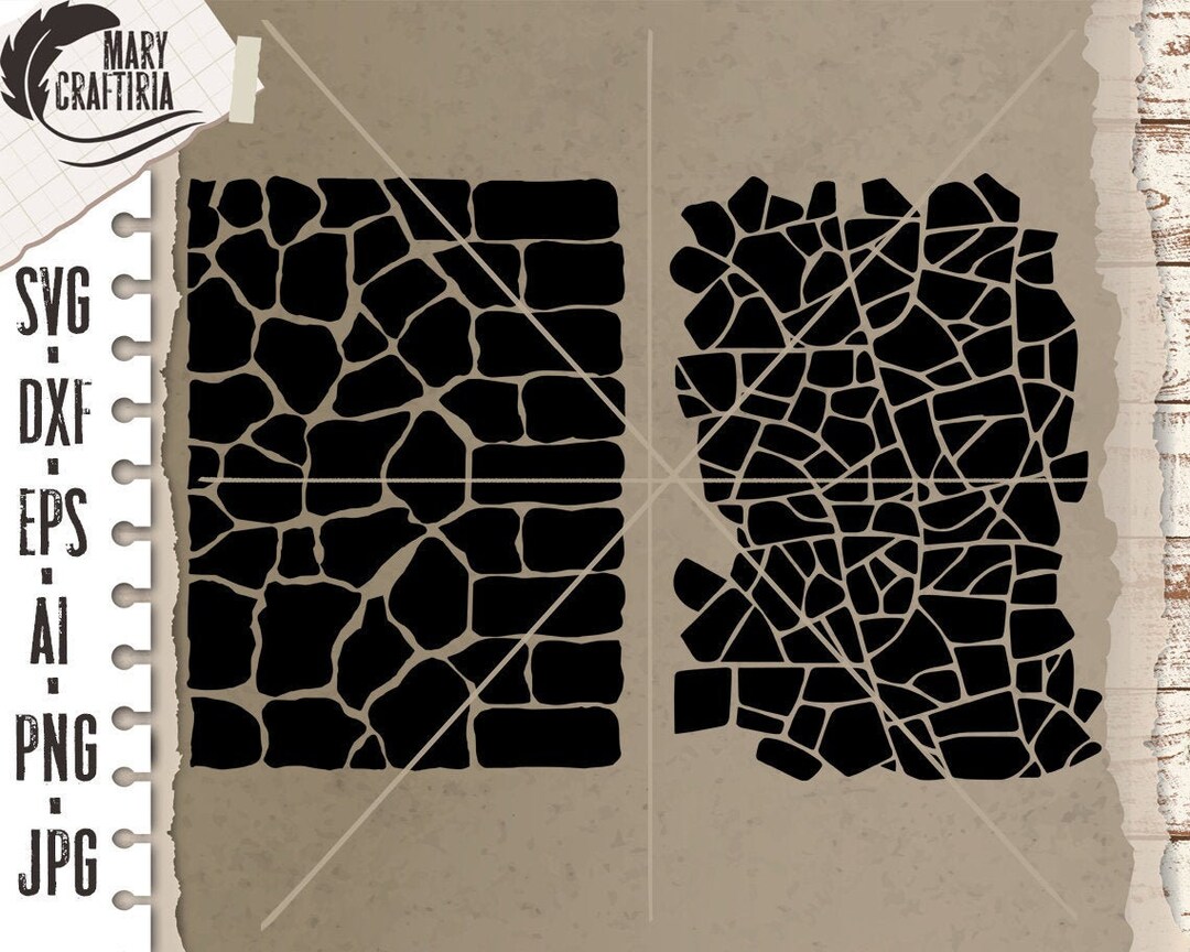 Stencil Stone Svg, Dxf, Stencils Wall Svg, Stencil Dxf, Eps, Svg, Files ...