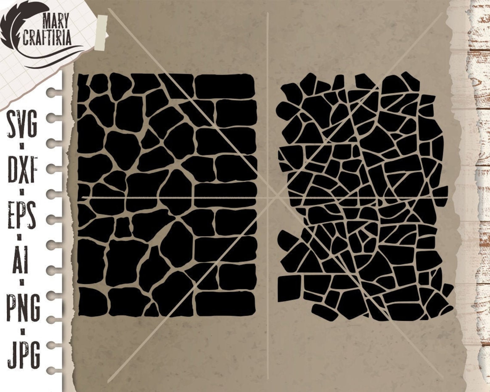 Stencil Stone Svg Dxf Stencils Wall Svg Stencil Dxf Eps - Etsy