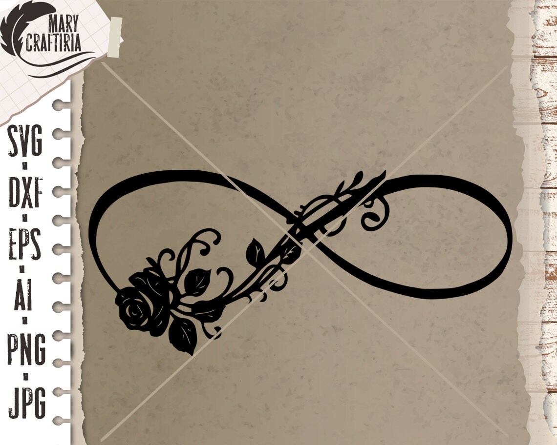 Infinity Symbol Svg Cut File For Silhouette And Cricut Etsy