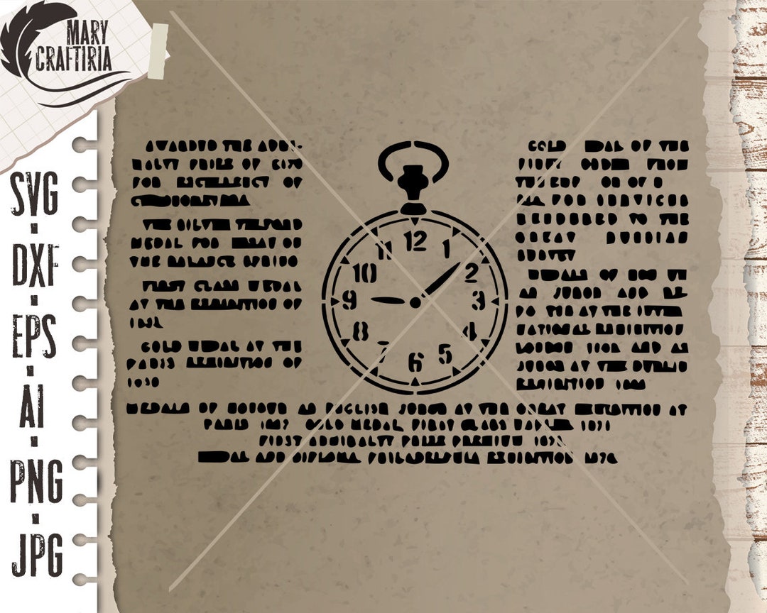 Stencil Letter Svg, Stencil Clock Svg, Dxf, Png, Eps, Files for Cricut ...